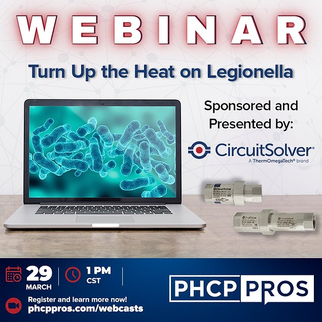 ThermOmegaTech to Sponsor, Present PHCPPros Webinar: Turn Up the Heat on Legionella | phcppros