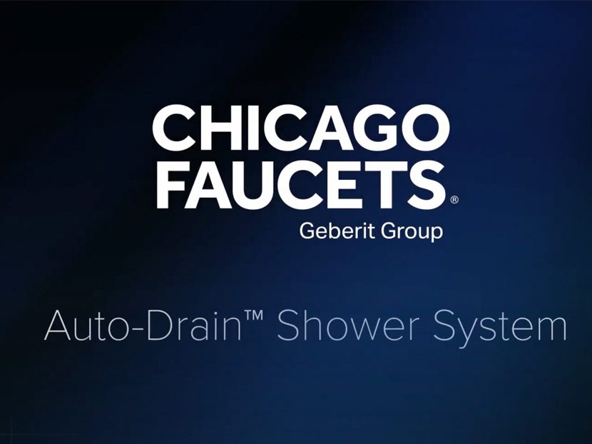 Chicago Faucets Auto-Drain Shower System | phcppros
