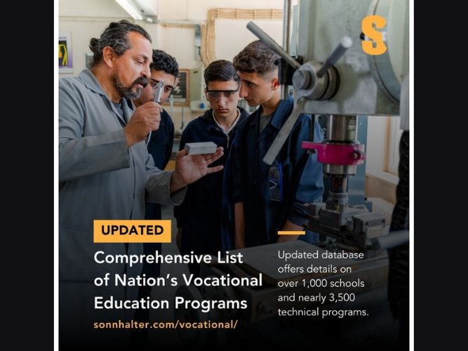 Sonnhalter Updates Comprehensive List of Vocational Education Programs ...