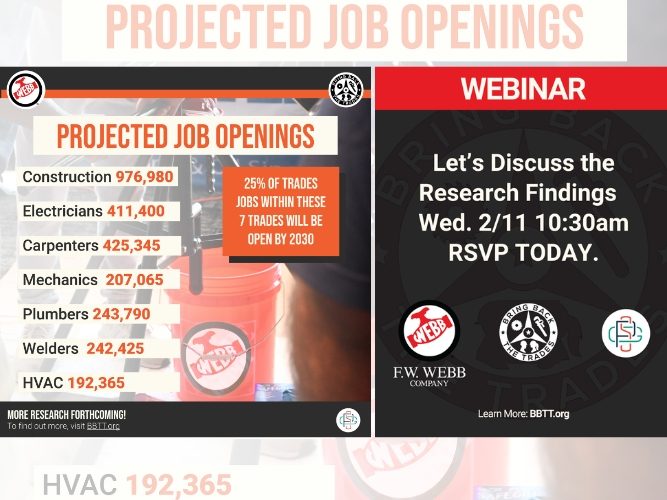 Bring Back the Trades and F.W. Webb Release Landmark Economic Impact ...