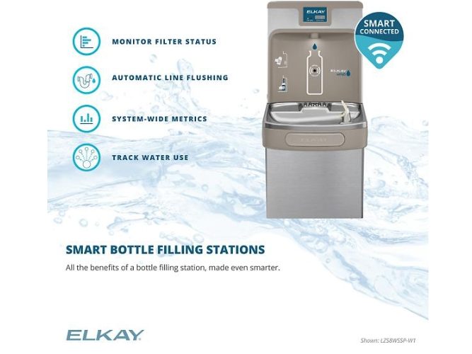Zurn Elkay Water Solutions Elkay ezH2O Smart Bottle Filling Station ...