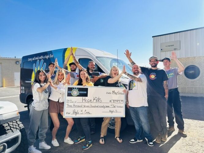 High 5 Plumbing leads the charitable charge with High 5 Cares this ...