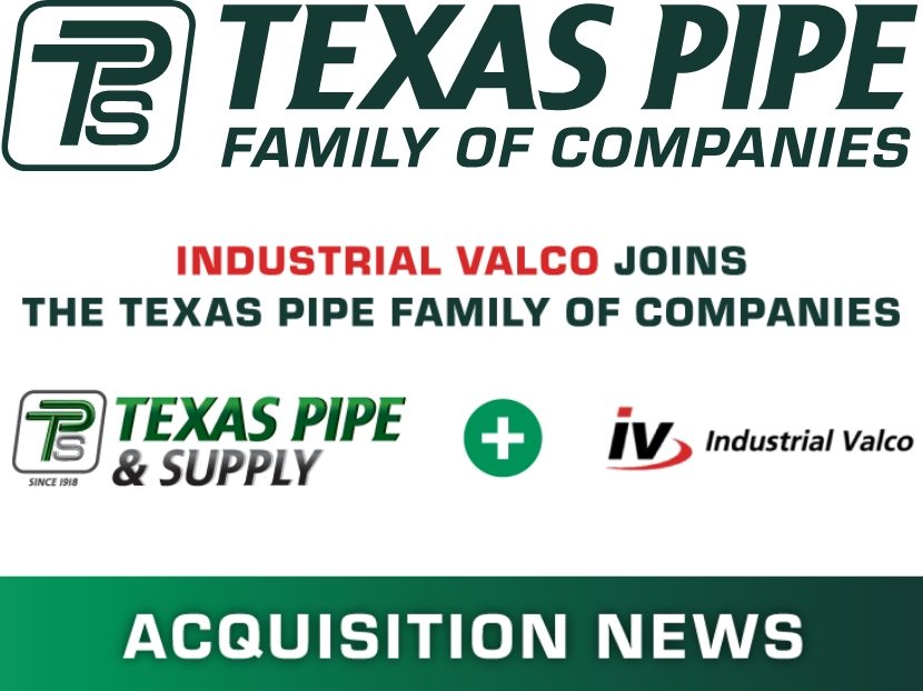 Texas Pipe & Supply Acquires Industrial Valco | phcppros