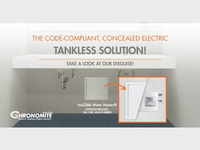 Chronomite InviZible Electric Tankless Water Heater | phcppros