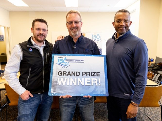 Watts Announces Grand Prize Winner of 150th Anniversary Sweepstakes ...