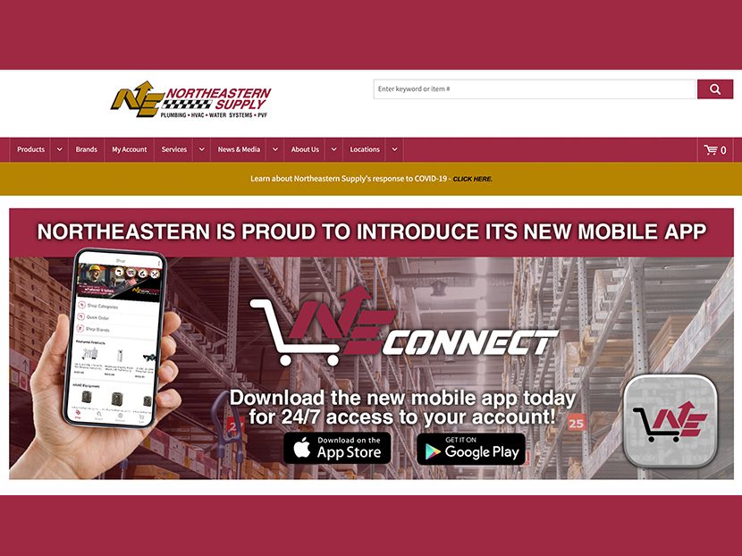 Northeastern Supply Launches New e-Commerce Website | 2020-04-24 | phcppros