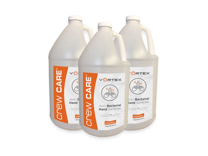 Vortex Companies Launches Crew Care Anti-Bacterial Hand Sanitizer ...