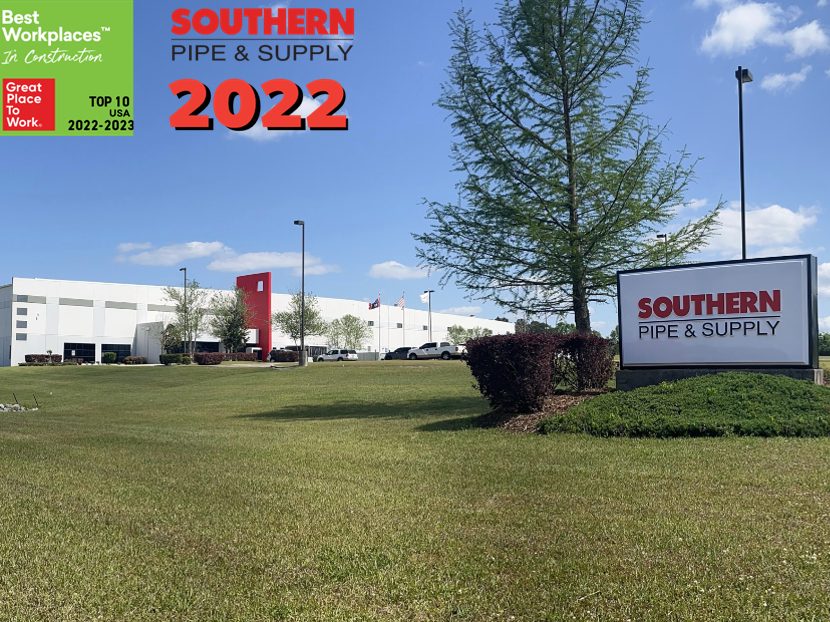 Southern Pipe & Supply Named Top 10 Place to Work in Construction ...
