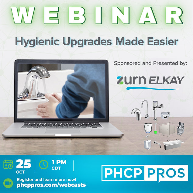 Zurn Elkay Water Solutions to Sponsor, Present PHCPPros Webinar on Hygienic Upgrades | 2022-09 ...