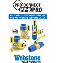 Webstone BLUE PP-R Pro products compatible with PP-R or PP-RCT piping ...